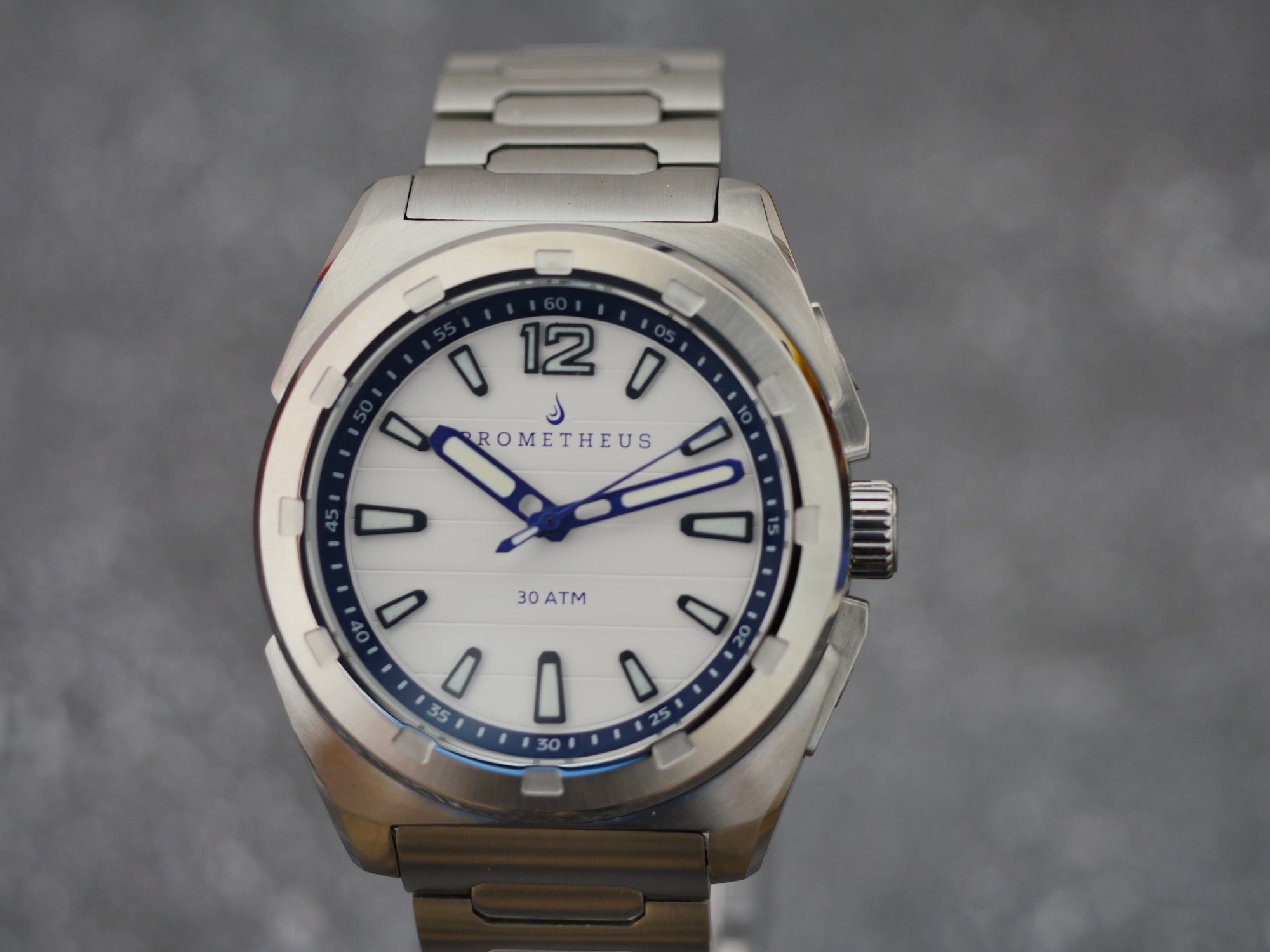 Prometheus Jamanta White Miyota 9039 – Prometheus Watch Company
